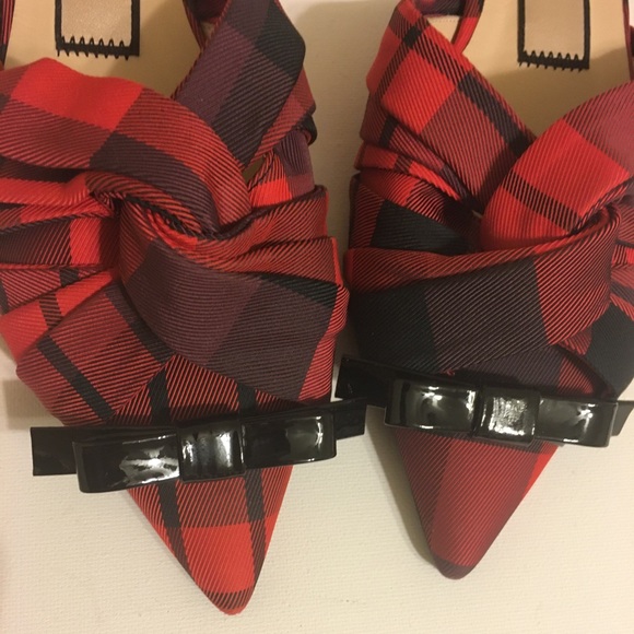 No 21 | Shoes | No 2 Flat Tartan Plaid Mule Slides | Poshmark